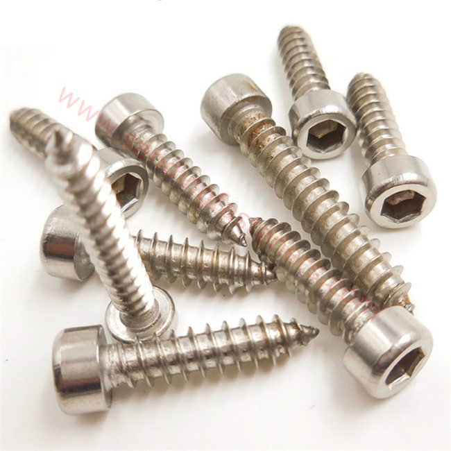 stainless steel hex socket allen head tapping screw