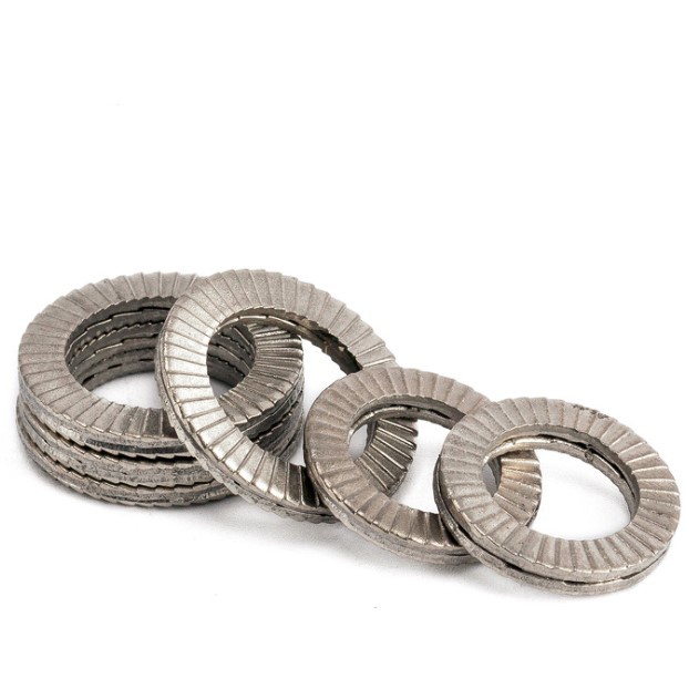 Stainless Steel 316 double fold self lock nord wedge lock washer DIN25201