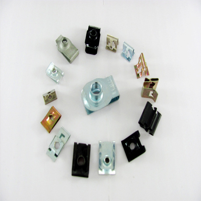 U Type Black Zinc Plated Lock Spring Clip nut Cage Nut