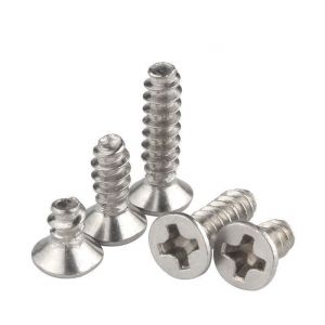 304 Stainless steel M1.6 Flat cross Head sus316 micro Self Tapping ...